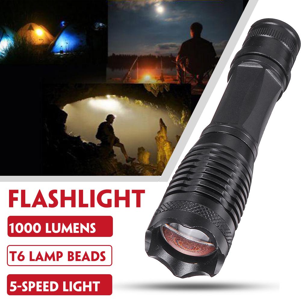 Buy Super Bright T6 LED Rechargeable High Power Torch Flashlight ...