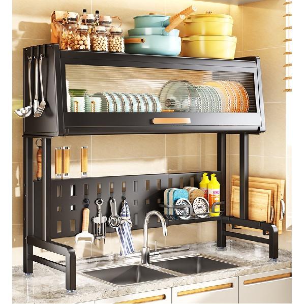 Satın alın Adjustable Over The Sink Dish Rack Stand Kitchen Organizer ...