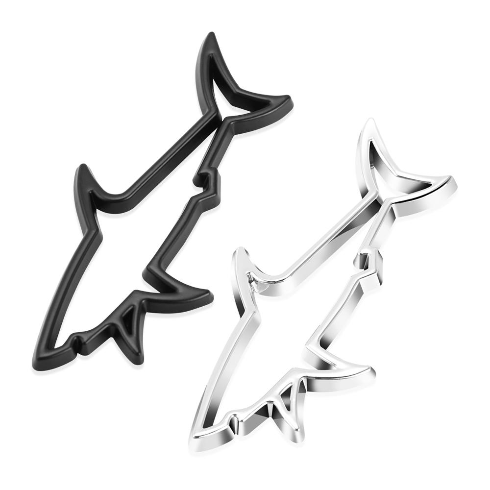 Buy 3D Metal Fish Shark Car Emblem Side Fender Decals for Volkswagen VW ...