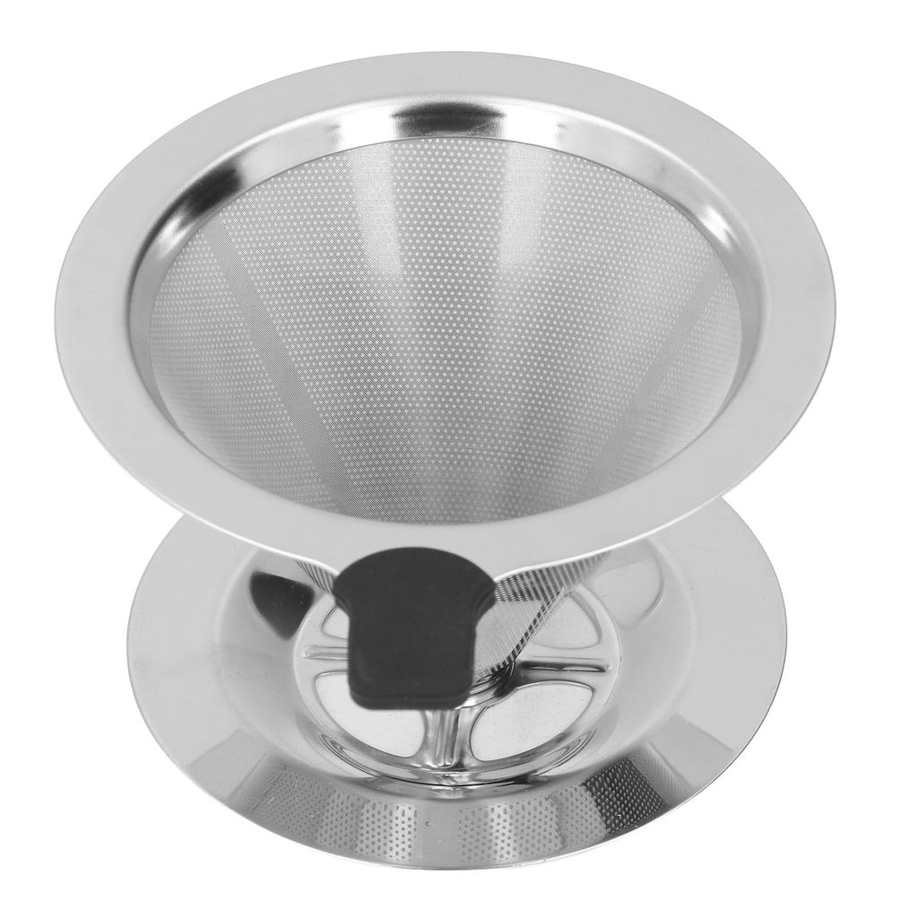 Cheap Drip Coffee Filter Double Mesh Paperless Stainless Steel Cone ...
