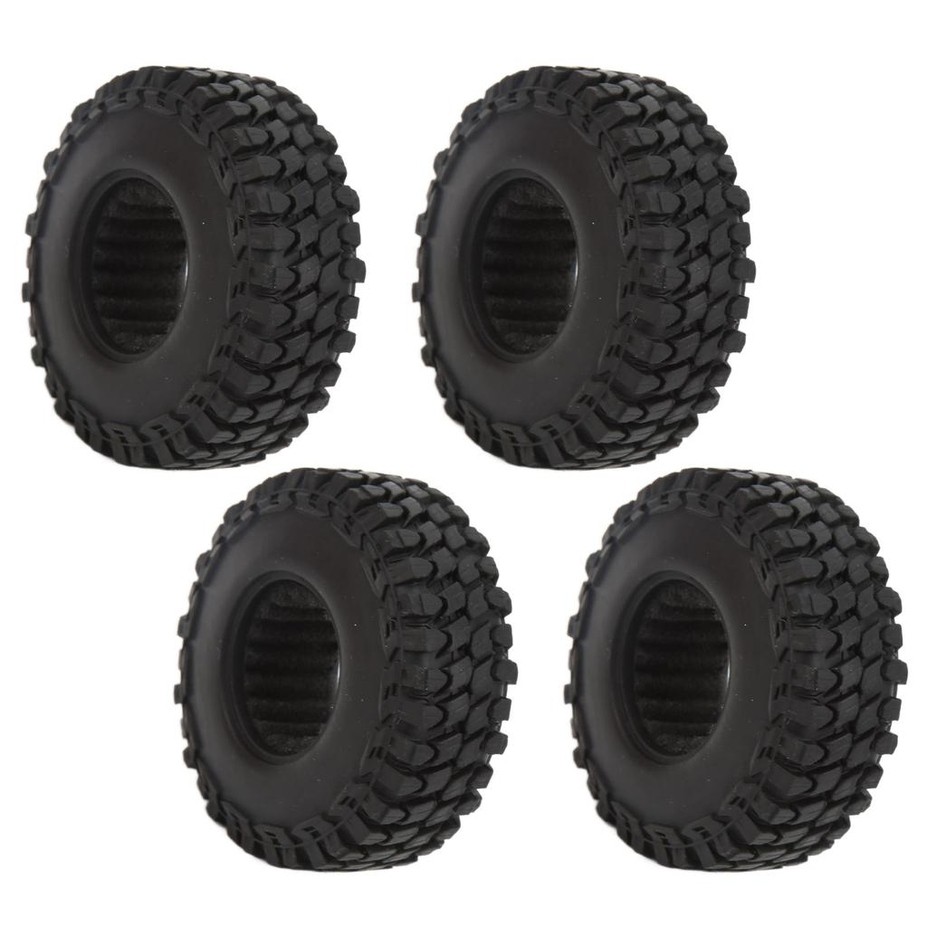 Buy 4pcs RC Tires 1.0inch All Terrain RC Rubber Tyre Set with Foam ...