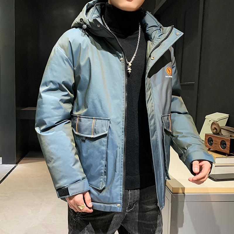 Buy 2021 Autumn Winter Men's Fashion Thick Warm Cotton Jacket Male ...