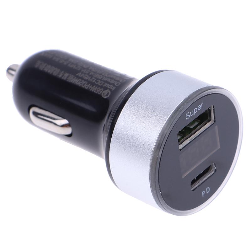 Buy Car Charger 66W Usb C Qc Fast Auto Chargin For Cars Power Adapter ...