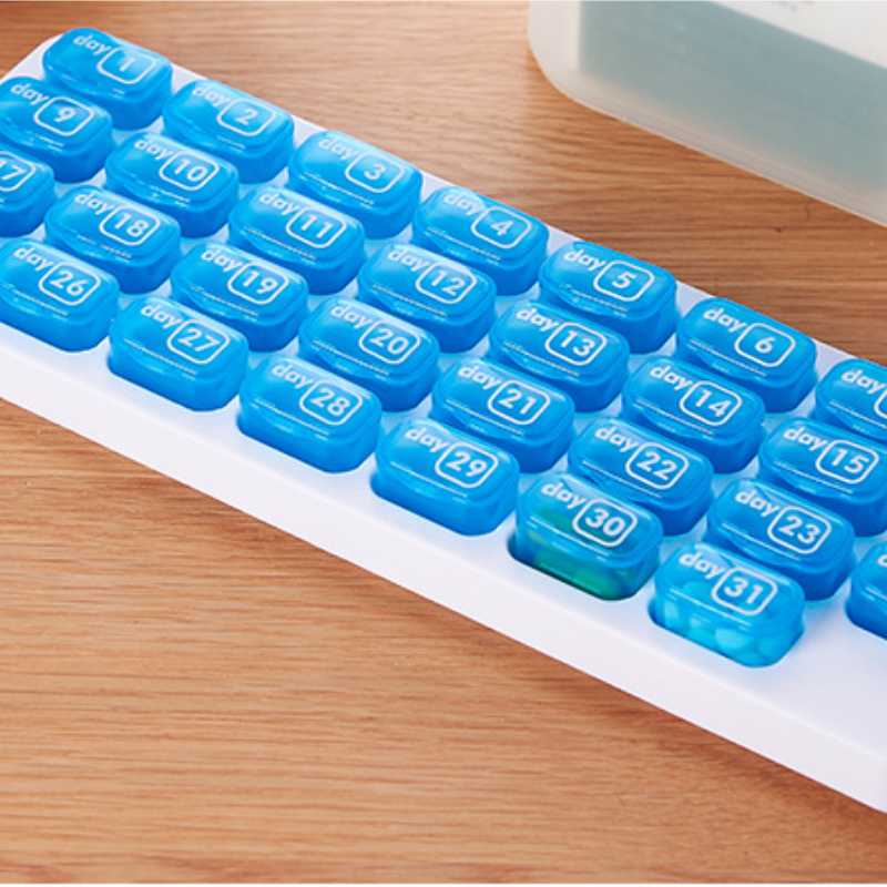 Buy One Month 31-Grid Pill Box Multifunction Portable Healthy Small ...