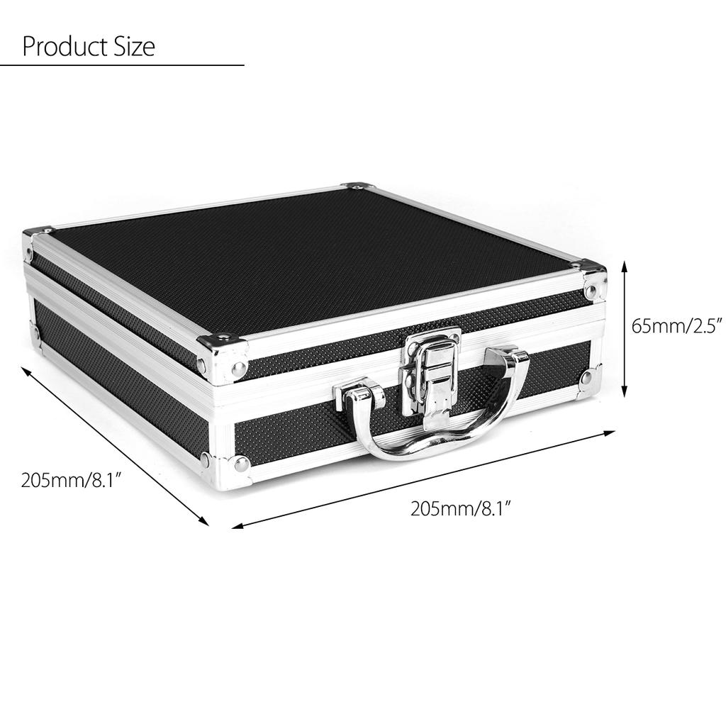 Buy New Aluminium Tool Box Portable Small Storage Case Sponge Lining ...