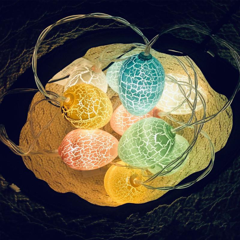 Buy Eggs Shaped LED String Light Easter Decoration for Party Garland ...