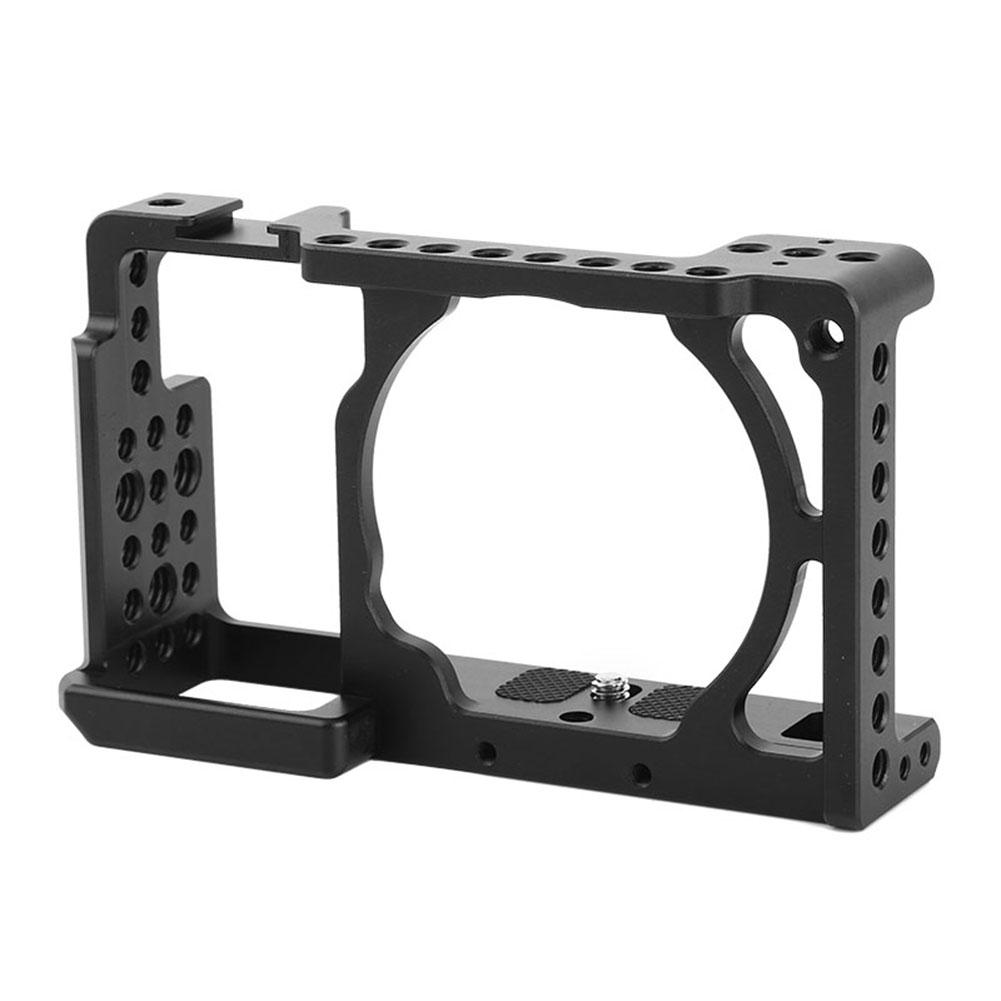 Black Camera Video Cage Stabilizer Rig 1/4" Screw For A6000 / A6300 ...
