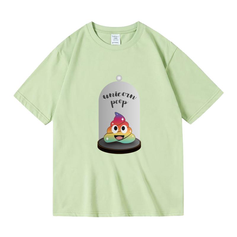 Buy 210 GSM Men's Heavy 100% Cotton T-Shirt Magical Unicorn Poop In ...