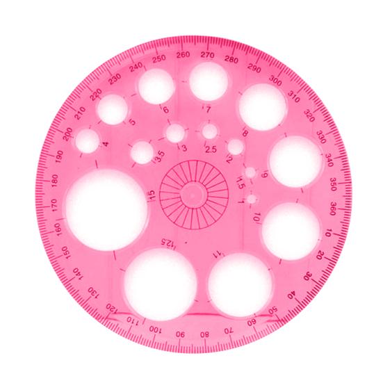 Buy Template Ruler High Durability Clearly Scale Marks Circle Drawing ...