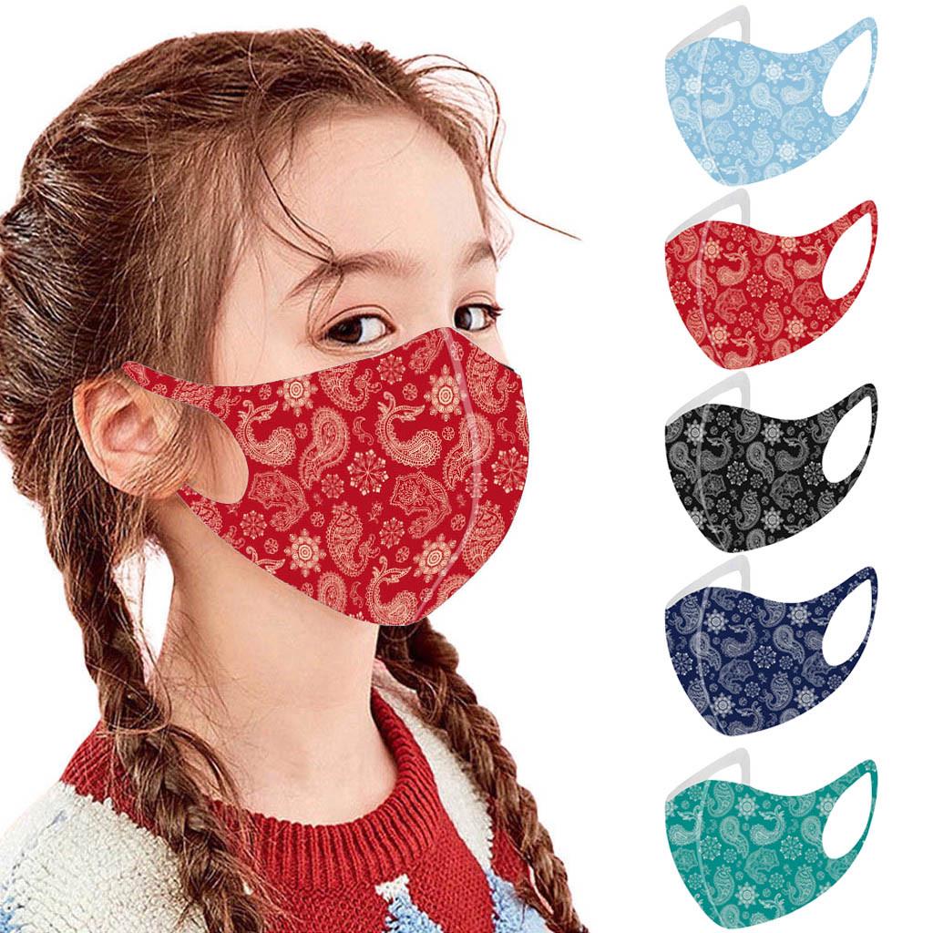 Buy 5pc Children Christmas Mouth Mask for Protection Mask Washable ...