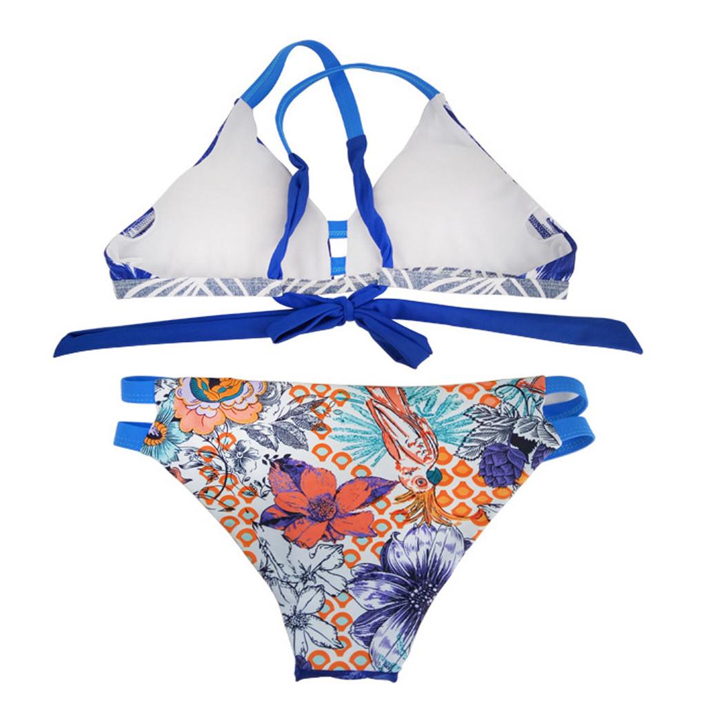 Buy Women's Print Swimwear Sexy Two-Piece Bikini Swimsuit at affordable ...