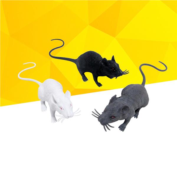 Buy 3pcs Realistic Stimulated Rat Toy Spooky Prank Animals Prank Toys ...