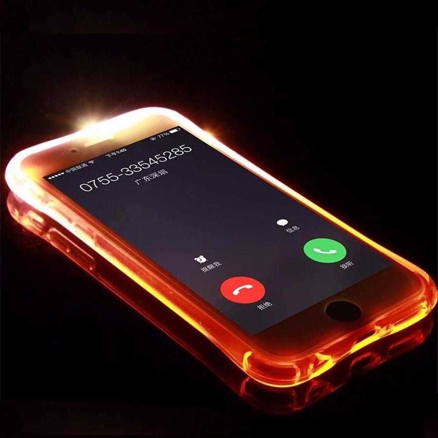 Buy Phone Case Cover Soft TPU LED Flash Light Up Remind Incoming Call ...