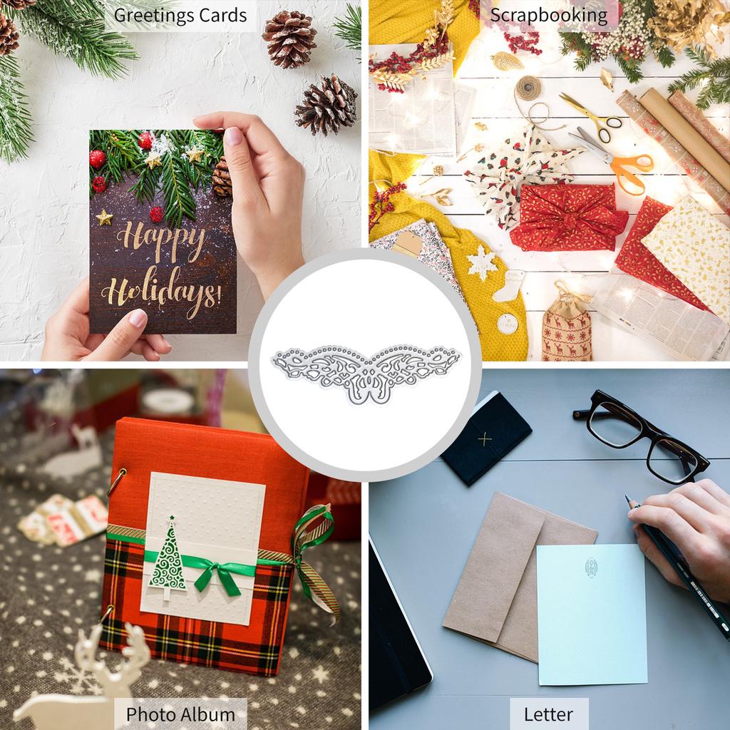 Christmas Metal Cutting Dies Tree Flower Butterfly Shape Cutting Die ...