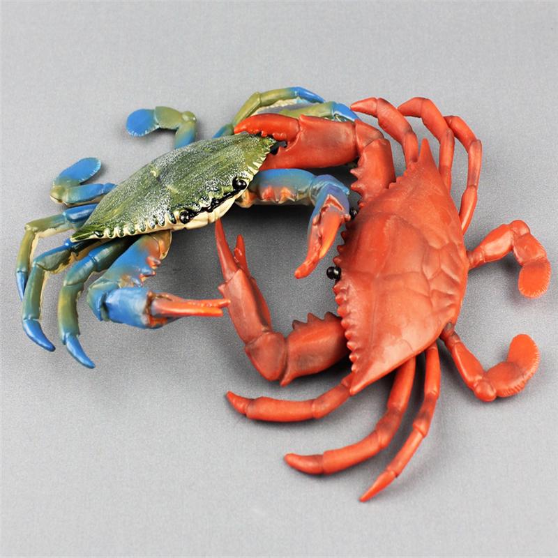 Buy Simulation Crab Collection Child Decoration Educational Toy Plastic ...