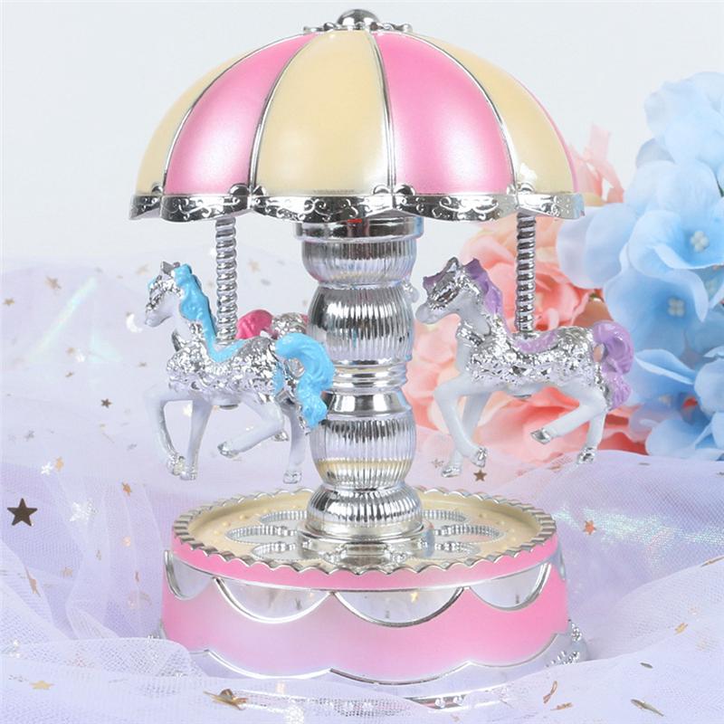 Carousel Led Music Box Toy Music Girl Baby Toy uygun fiyatlı satın alın ...