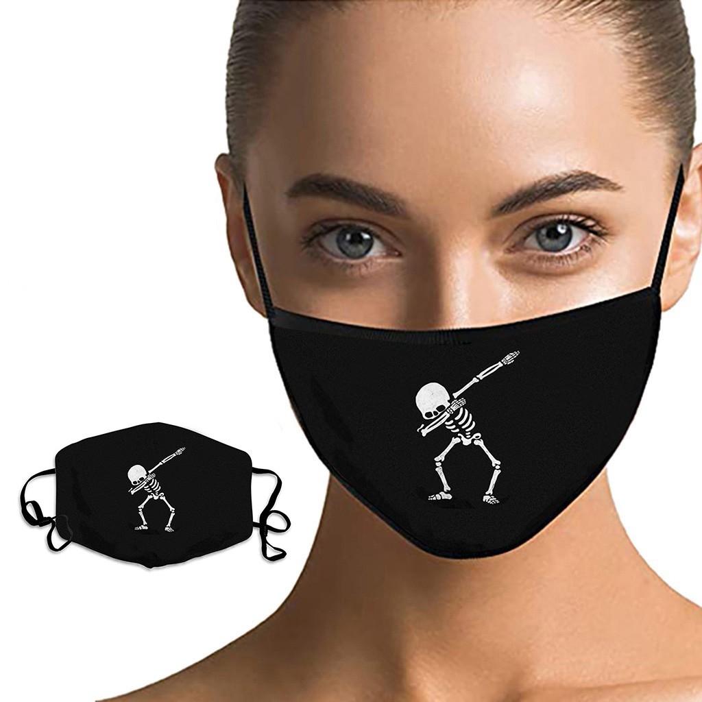 Buy Aominuo Skeleton Man Unisex Half Washable Face Mouth Cover Mask for ...