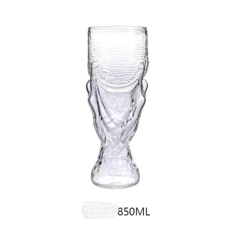 Buy Creative World Cup Trophy Modelling Design Crystal Beer Glass Cup ...