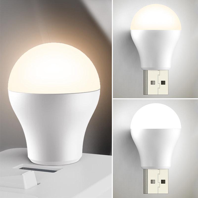 Buy 1PC Portable Plug In USB LED Small Lamp Night Light Computer Mini ...
