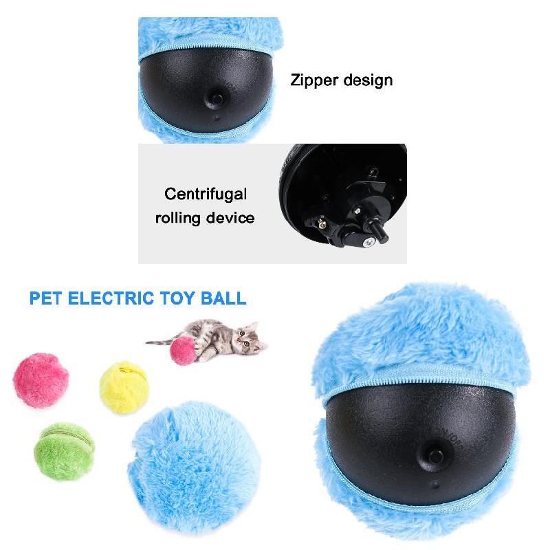 Buy Automatic Microfiber Dog Mop Ball Magic Sweeper Roller Toys Robotic ...