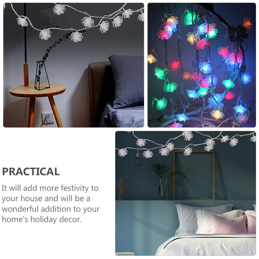 Buy 1 Set Flower Shaped String Lights Festival Decoration Lamp String ...