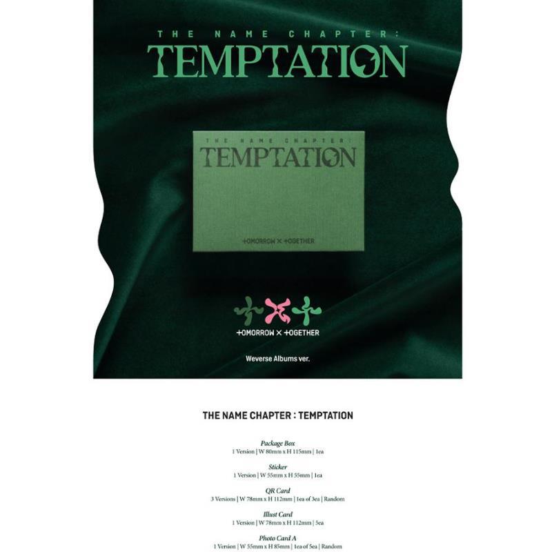 Cheap TXT TOMORROW X TOGETHER The Name Chapter: TEMPTATION Weverse ...