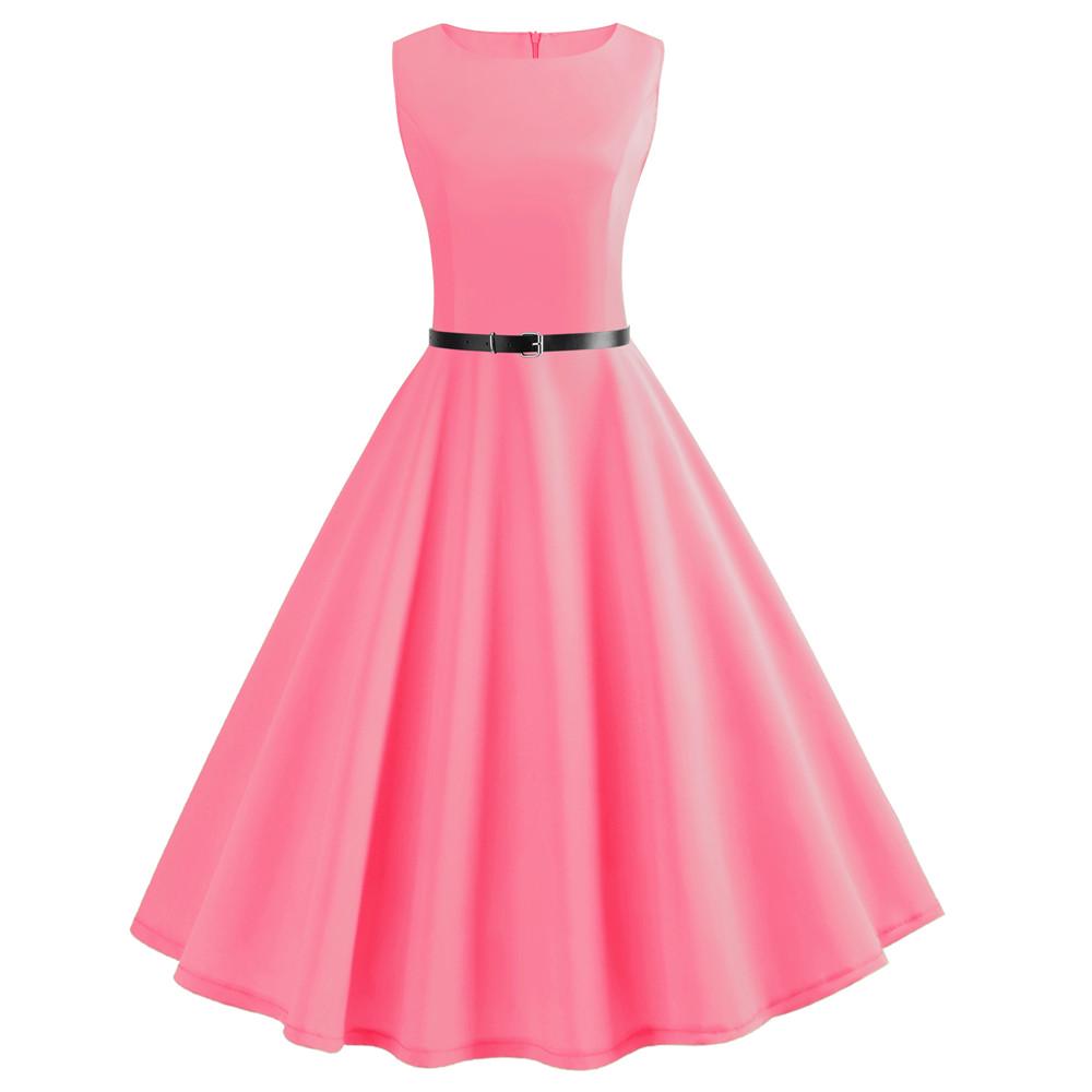 Buy Women Vintage Sleeveless O Neck Evening Vintage Gown Party Prom
