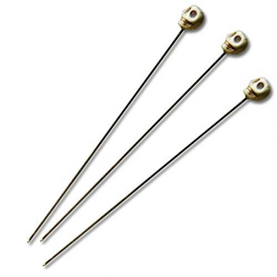 Buy Skull Shaped Voodoo Doll Needles 3 Pack - White the Voodoo Shop at ...