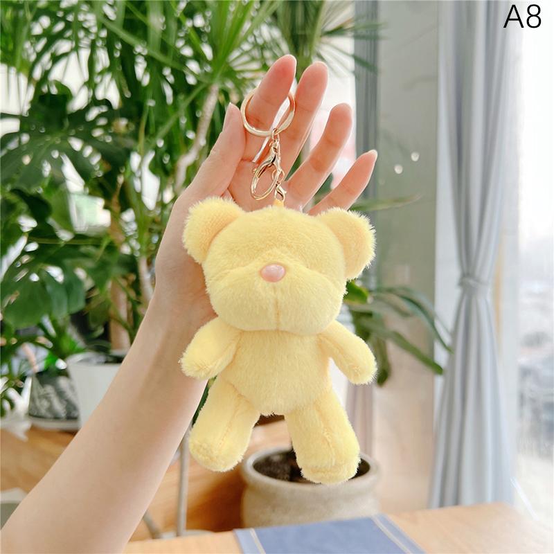 Satın alın Plush Bear Keychain Cute Bear Doll Bag Pendants Soft Cotton ...