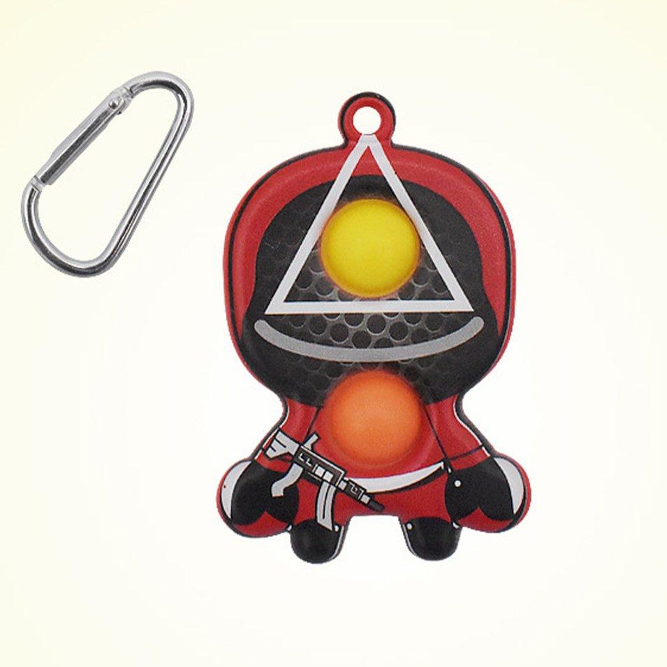 Buy Mask Keychain For Squid Game 3D Character Pendant Mask Pendant ...