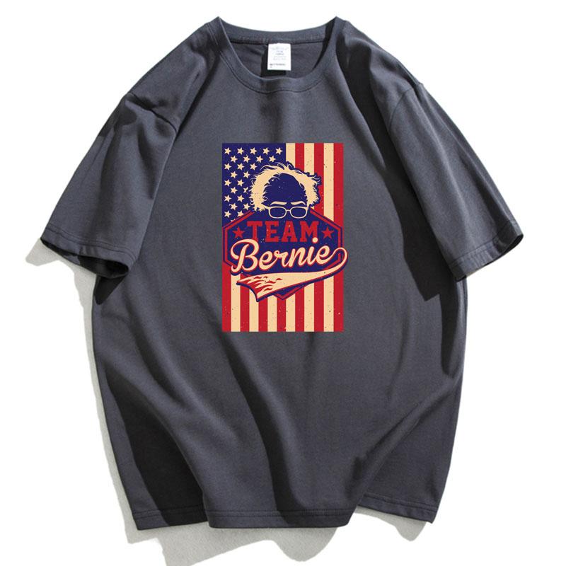 Buy 210 GSM 100% Cotton Heavy Men's T-Shirt Team Bernie Sanders 2020 ...