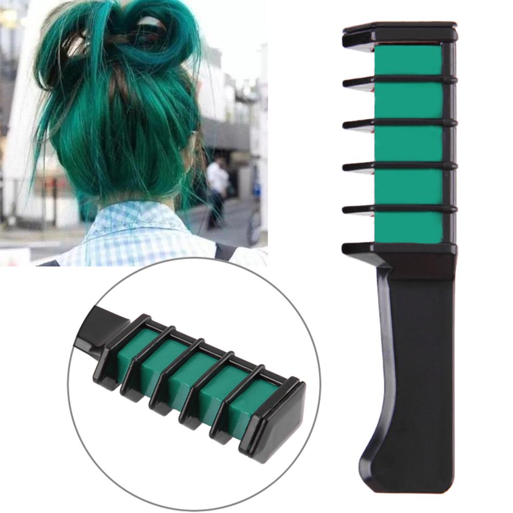 💰Kjøp Non-toxic One-Time Mini Hair Color Comb Dye Hair Chalk Cream ...