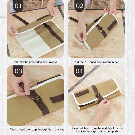 Cheap Wearable Multi Holes Rollable Dust-proof Sturdy Tableware Roll ...