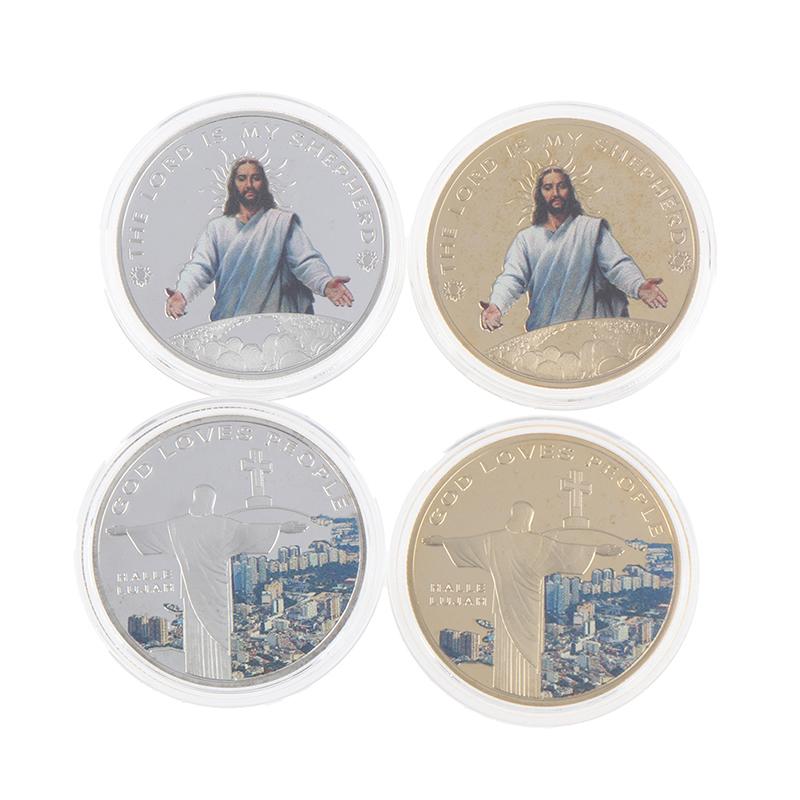 Jesus Christ Religion Commemorative Coin Collection Gift Souvenir Art ...