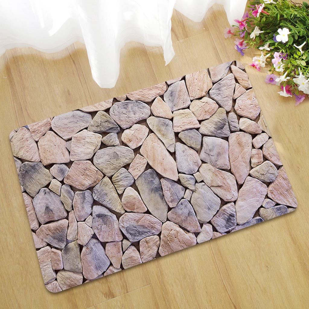 Buy Fake Tile Bricks Mat Bedroom Kitchen Floor Pad Non-slip Bath Rug ...