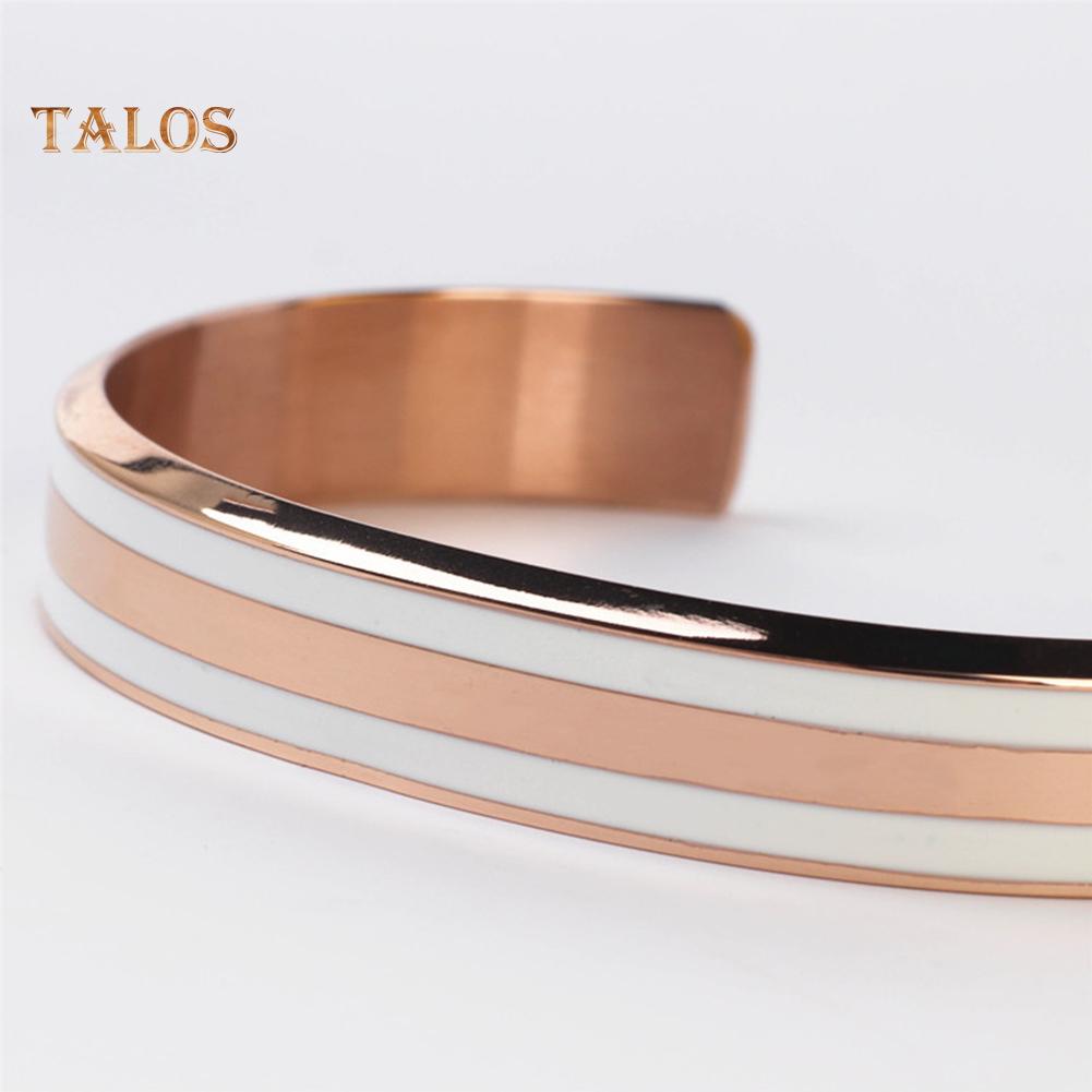 Buy Minimalist Men Women C Shape Titanium Steel Open Bracelet Bangle ...
