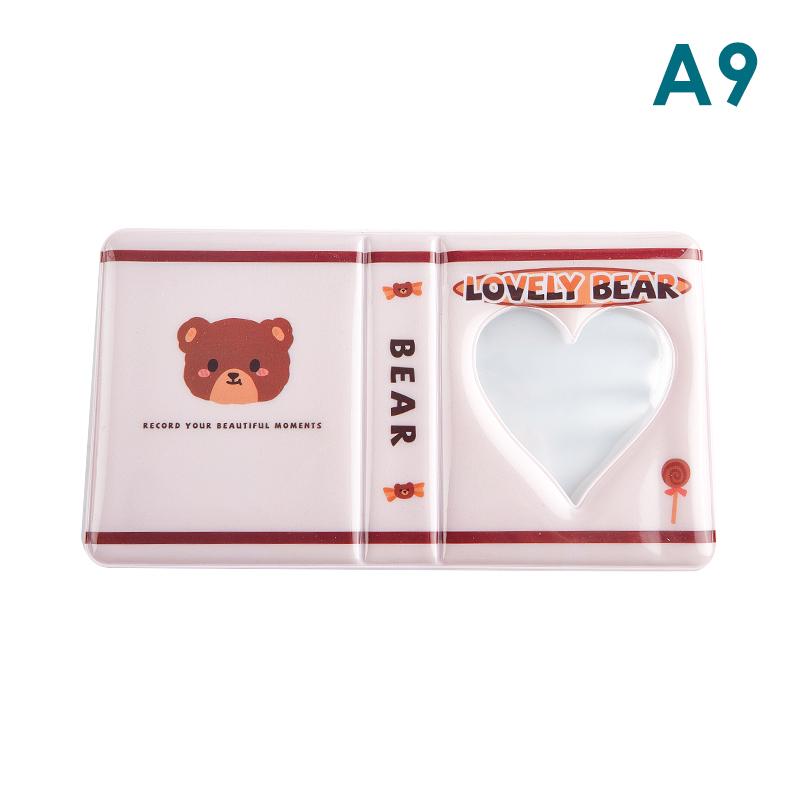 36 Pockets Tutar Mini Po Insert Pp Po Albüm Cutout Heart Po Albüm uygun ...