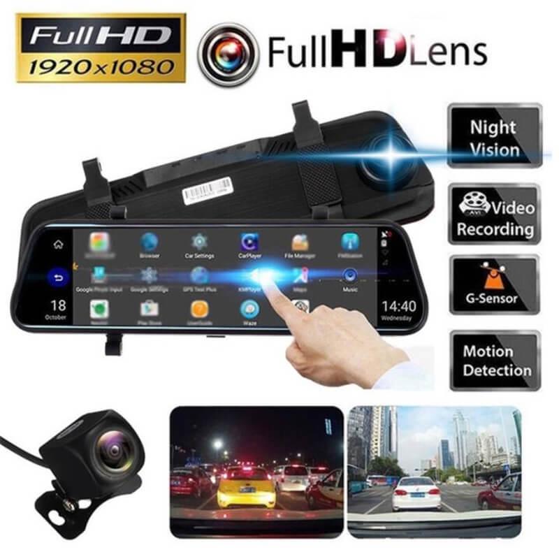 Buy 10'' Touch Screen Car DVR Rearview Mirror Dash Cam Camera Video ...