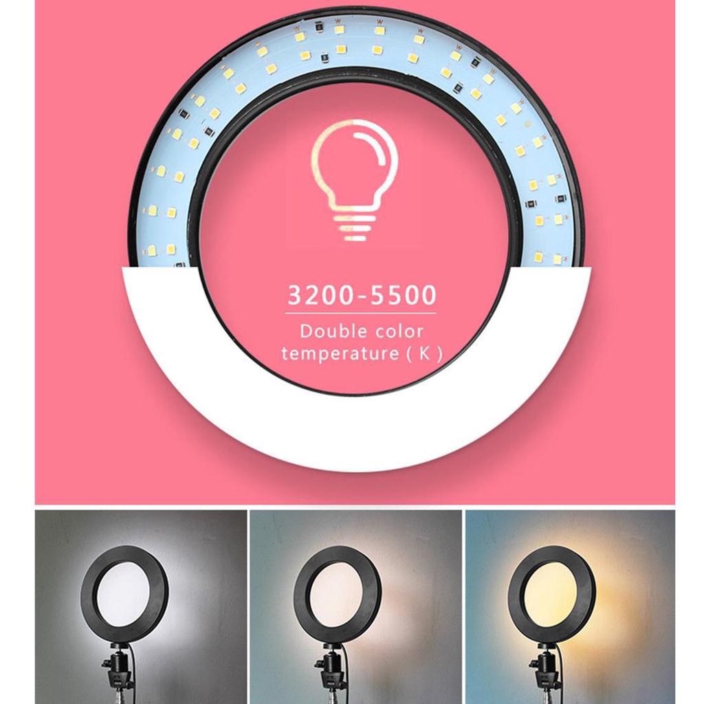 Buy Selfie Ring Light, Desktop Ring Light, LED 3 Light Modes Camera ...