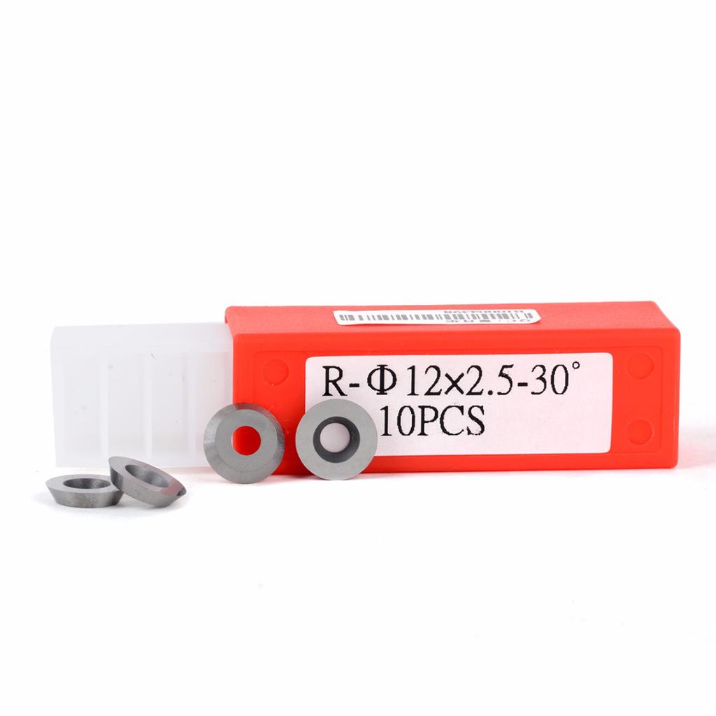 Satın alın PDTO 10pcs New 1/2" 12*2.5mm Round Carbide Cutter Insert ...