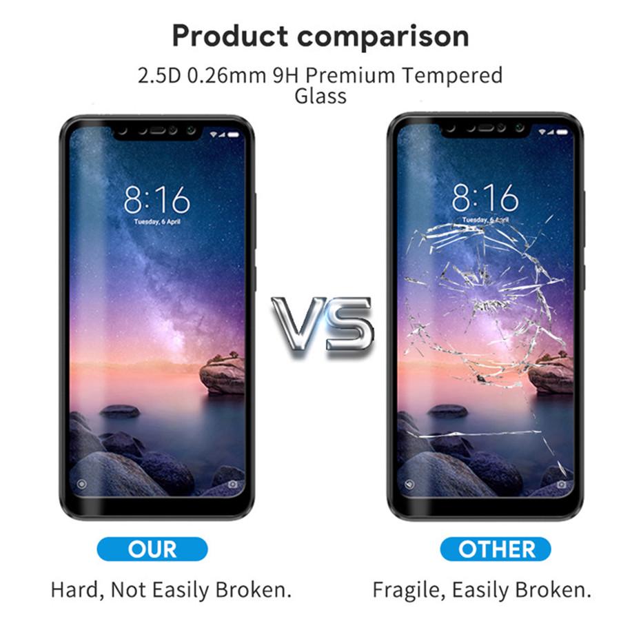 Buy Screen Protector Tempered Glass For Xiaomi Redmi Note 6 Pro Redmi 6 ...