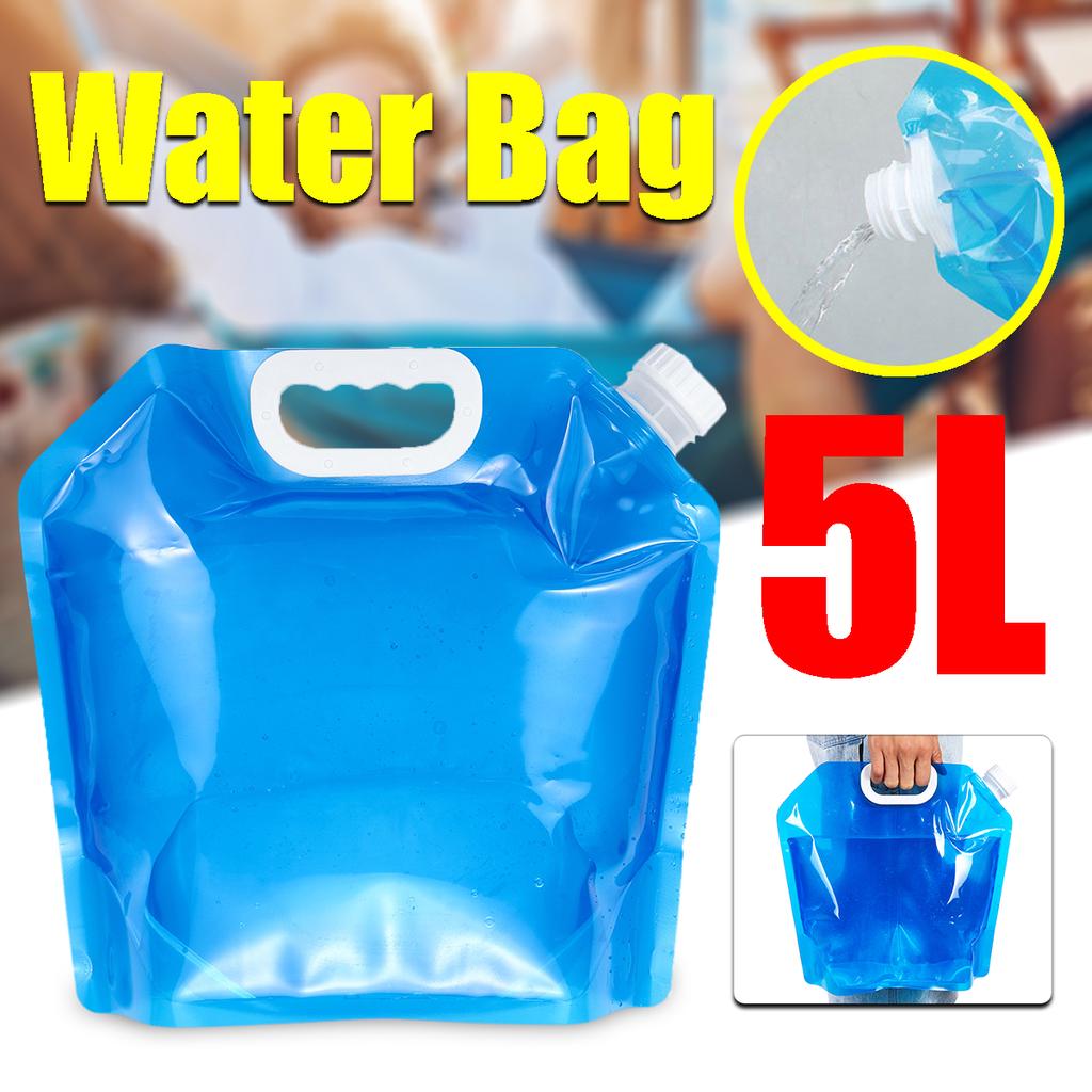 Buy 5L Portable Folding Drinking Water Container Storage Lifting Bag ...