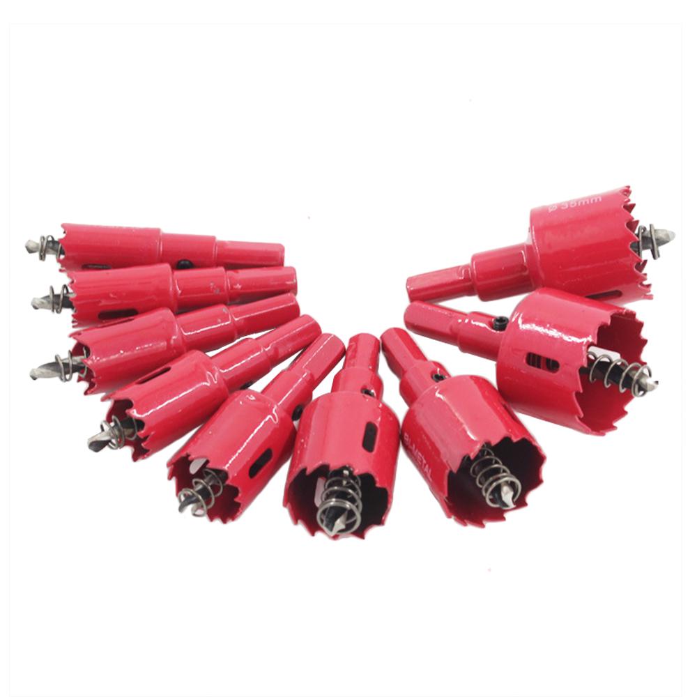 9pcs 16-38mm M42 Drilling Hole Saw Cutting Kit Opener Drill Bit Cutter Holesaw uygun fiyatlı ...