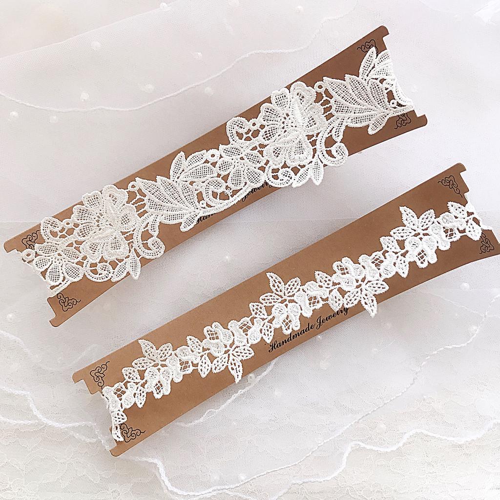 Buy Wedding Elastic Women Hollow Out Band Garters Lace Leg Garters at ...
