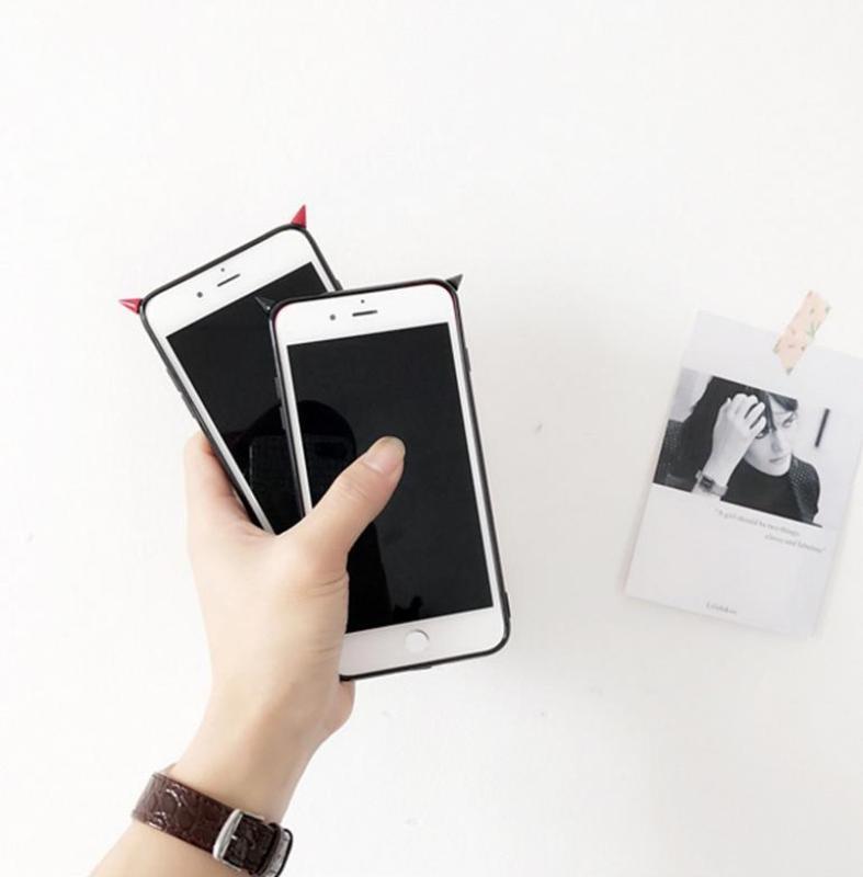 Buy Fashion Clear Transparent 3D Little Devil Ear Phone Case for iPhone ...