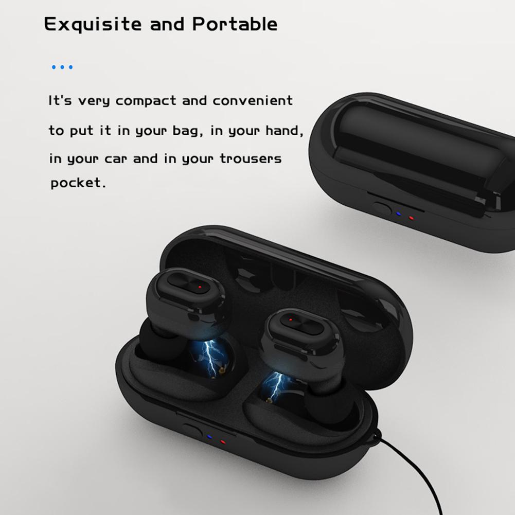 Buy VAORLO Mini Wireless Bluetooth Headset Stereo Gaming Earphones Wireless TWS Earbuds With Mic ...
