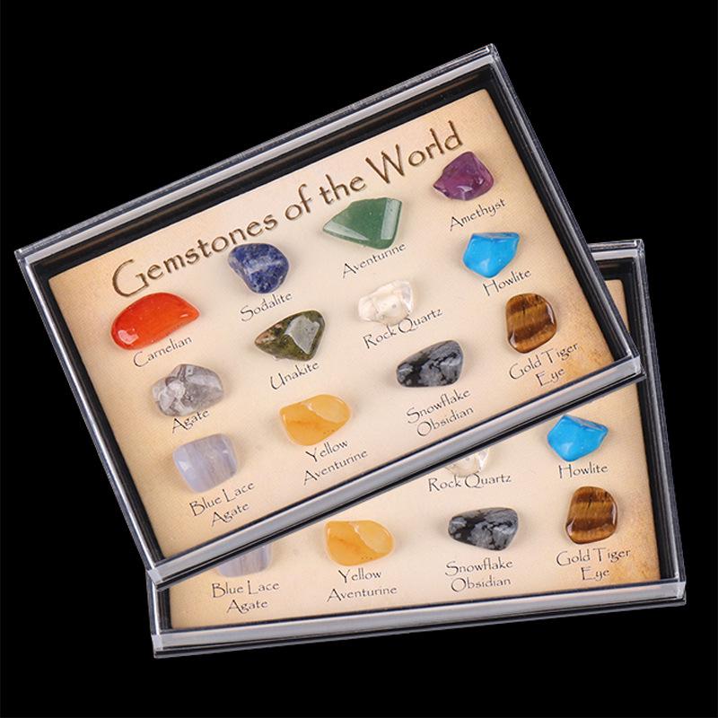 Buy Natural Stone Specimen Set Creative Crafts Student Gift Crystal ...
