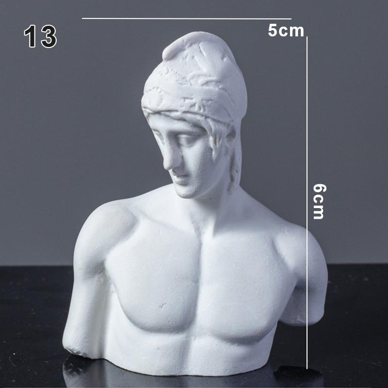1PC Home Decor Resin Portraits Bust Mini Plaster Sculpture Greek ...
