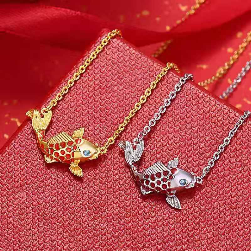 Satın alın Fashion Gifts Red Koi Necklace Goldfish Fashion Clavicle ...