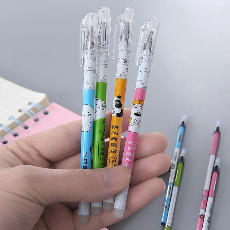 Buy Erasable Pen Cute 0.5mm Blue Kawaii Gel Pen Student Stationery Gift ...